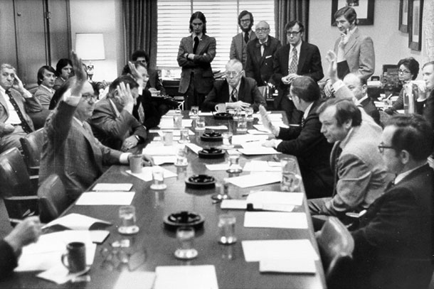 U.S. Senate: 1971 Senate Commerce Committee, markup meeting